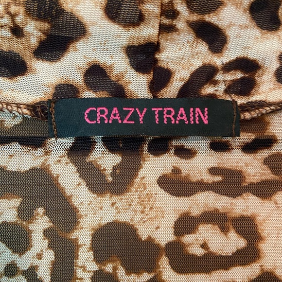 Crazy Train | Tops | Crazy Train Leopard Print Duster | Poshmark